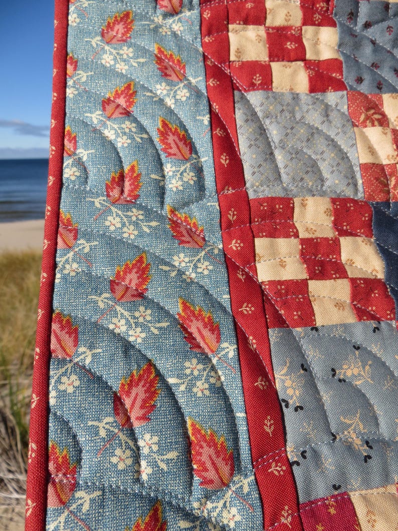 Nine Patch Chain Reproduction Accent Quilt - Etsy