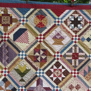 Civil War Sampler Reproduction Historical Quilt - Etsy