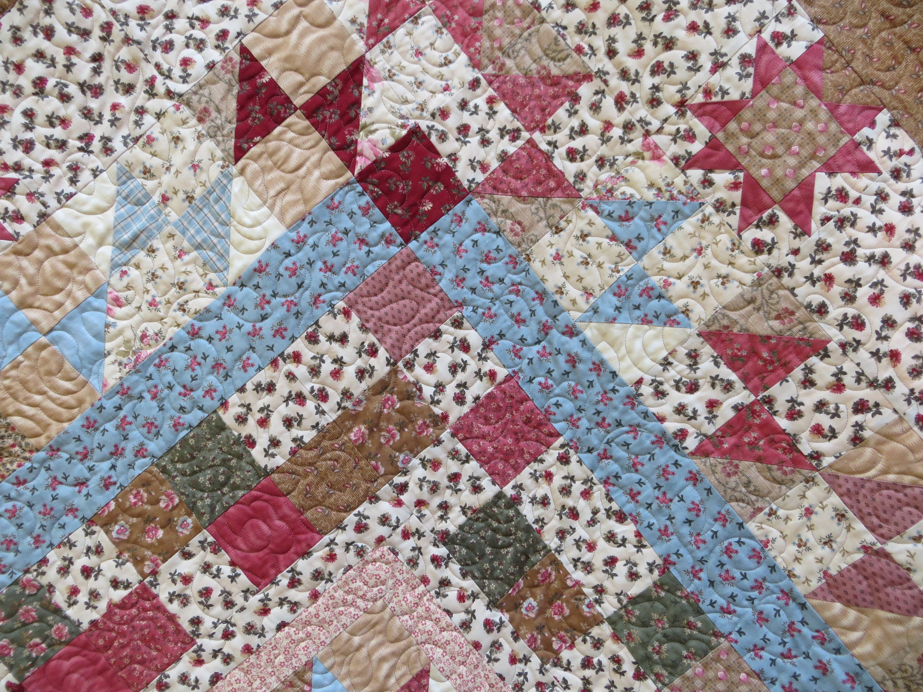 Calico Craze 1870's Quilt Made With Reproduction Dress Prints - Etsy