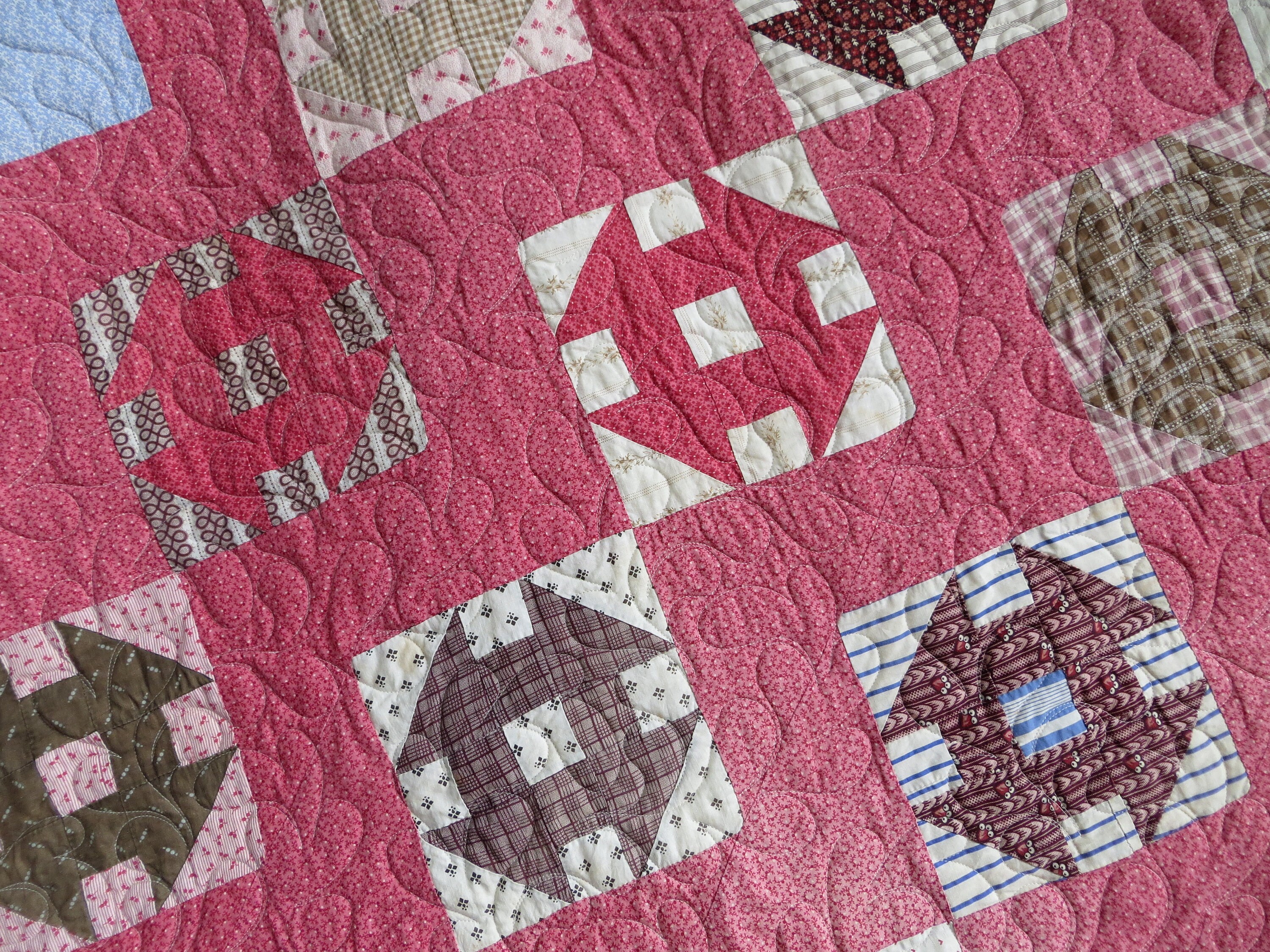 Antique Churn Dash Quilt Top Completed and Quilted - Etsy