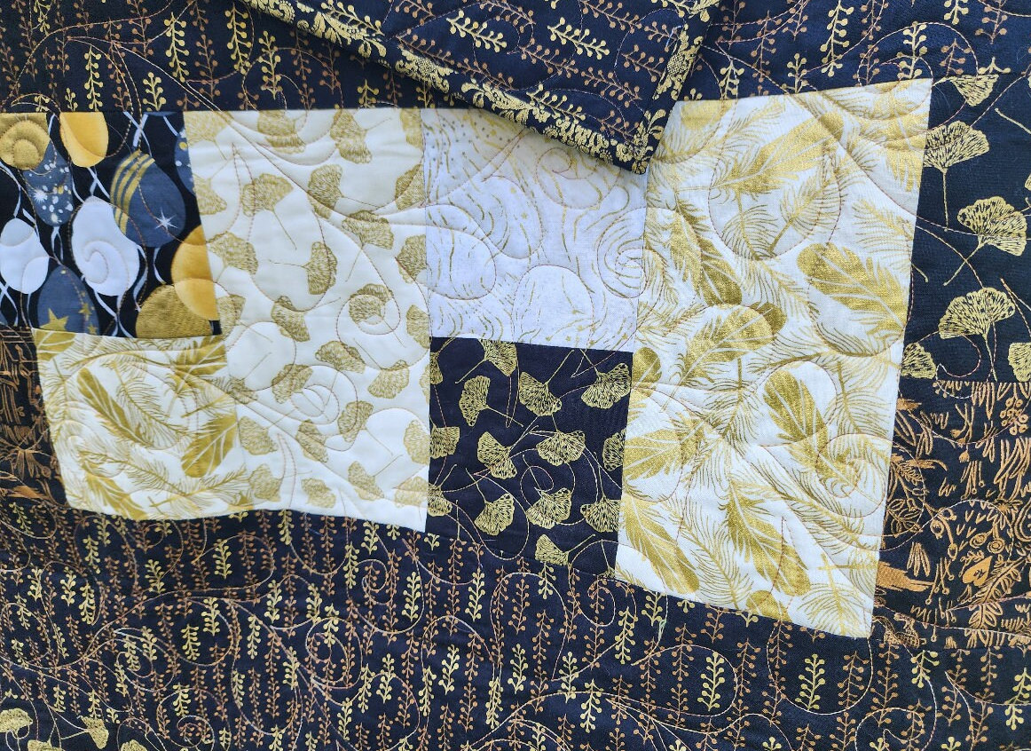 Pure Gold Throw Quilt - Etsy