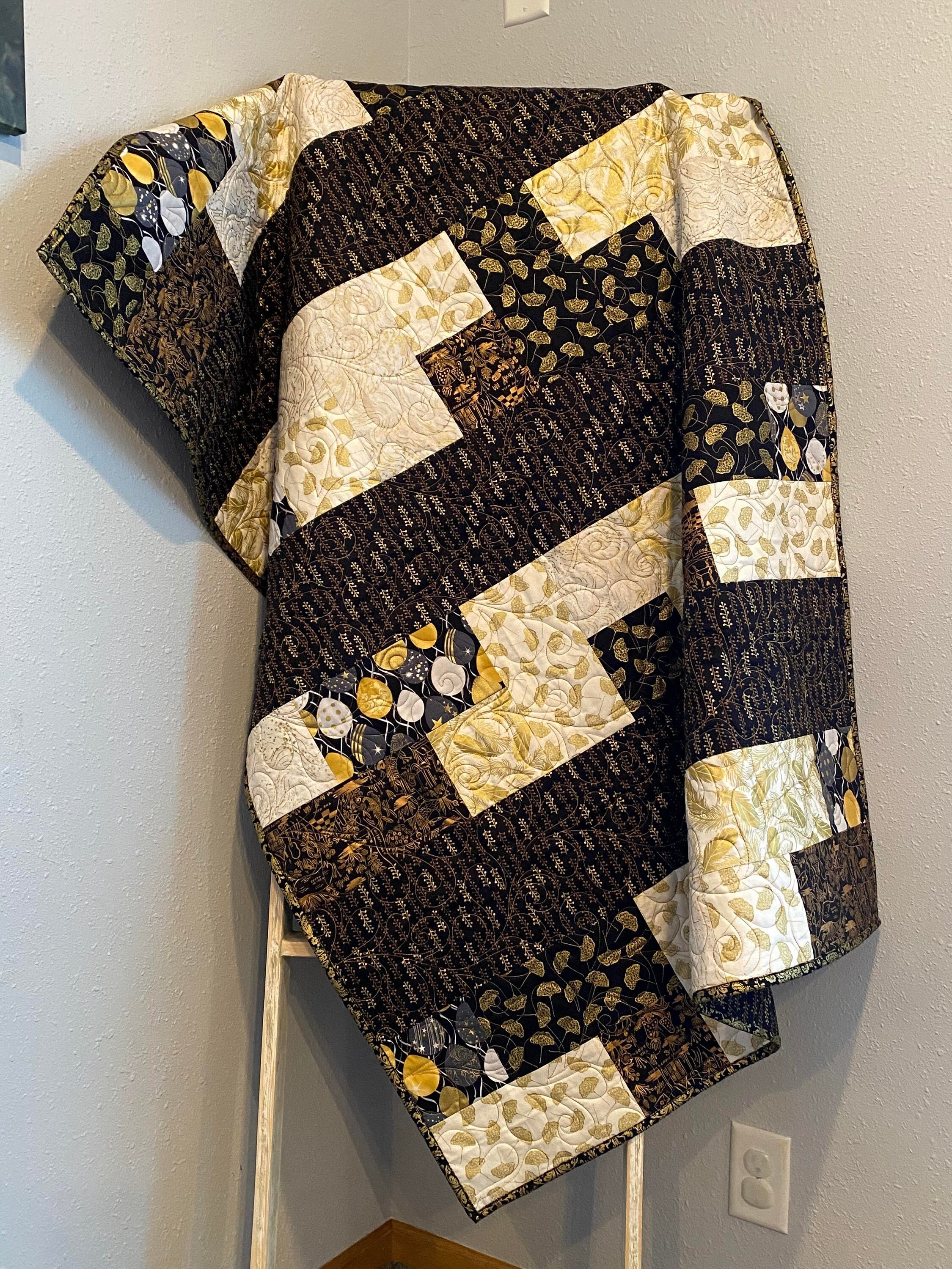 Pure Gold Throw Quilt - Etsy