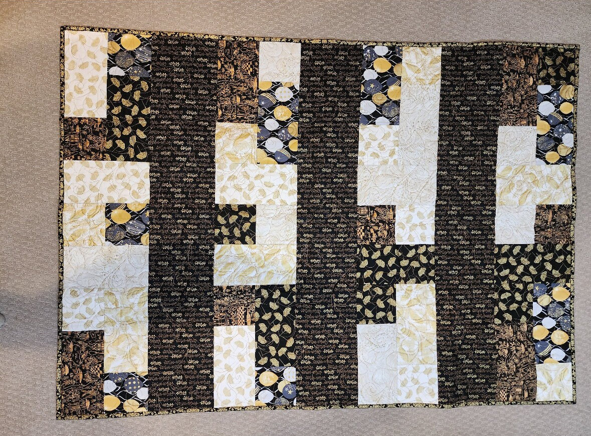 Pure Gold Throw Quilt - Etsy