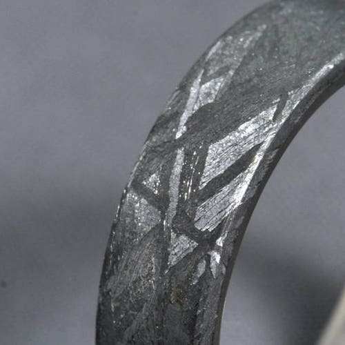 Titanium Meteorite Wedding Ring Engagement Ring Gibeon - Etsy