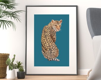 Teal Cheetah Print - Etsy