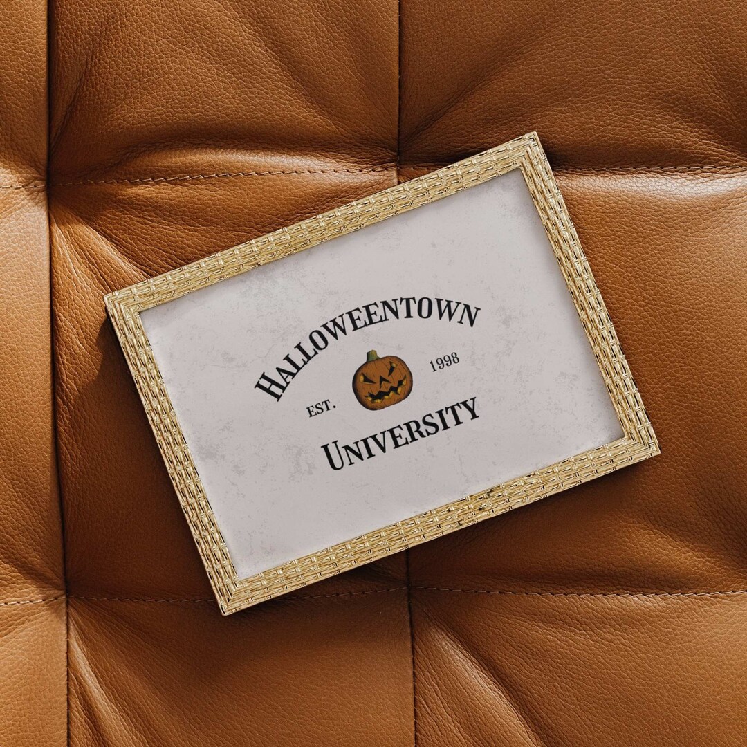 Halloweentown University Printable Art, Digital Art Print for Halloween ...