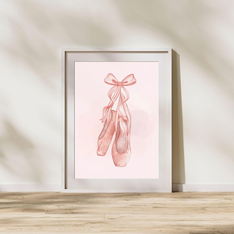 Ballet Slippers Art - Etsy
