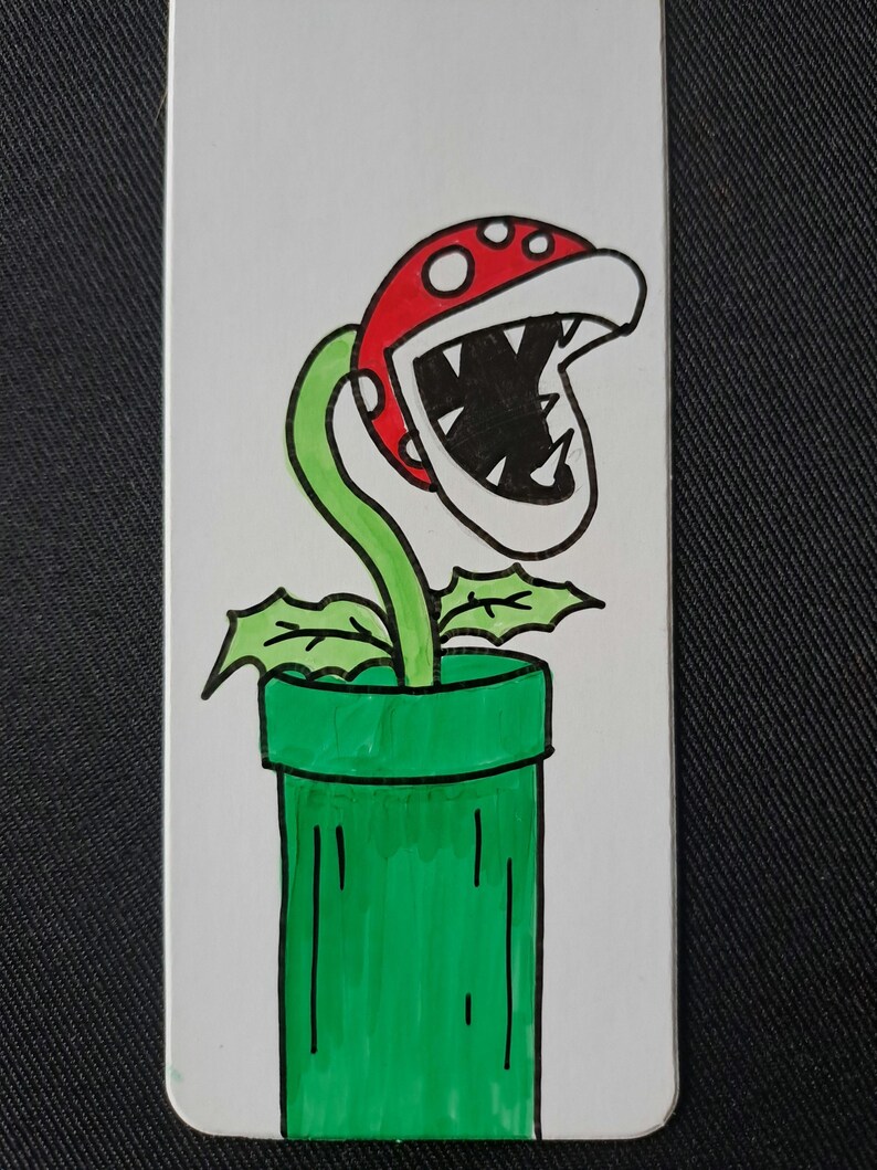 Mario Character Bookmarks X4 Pack - Etsy
