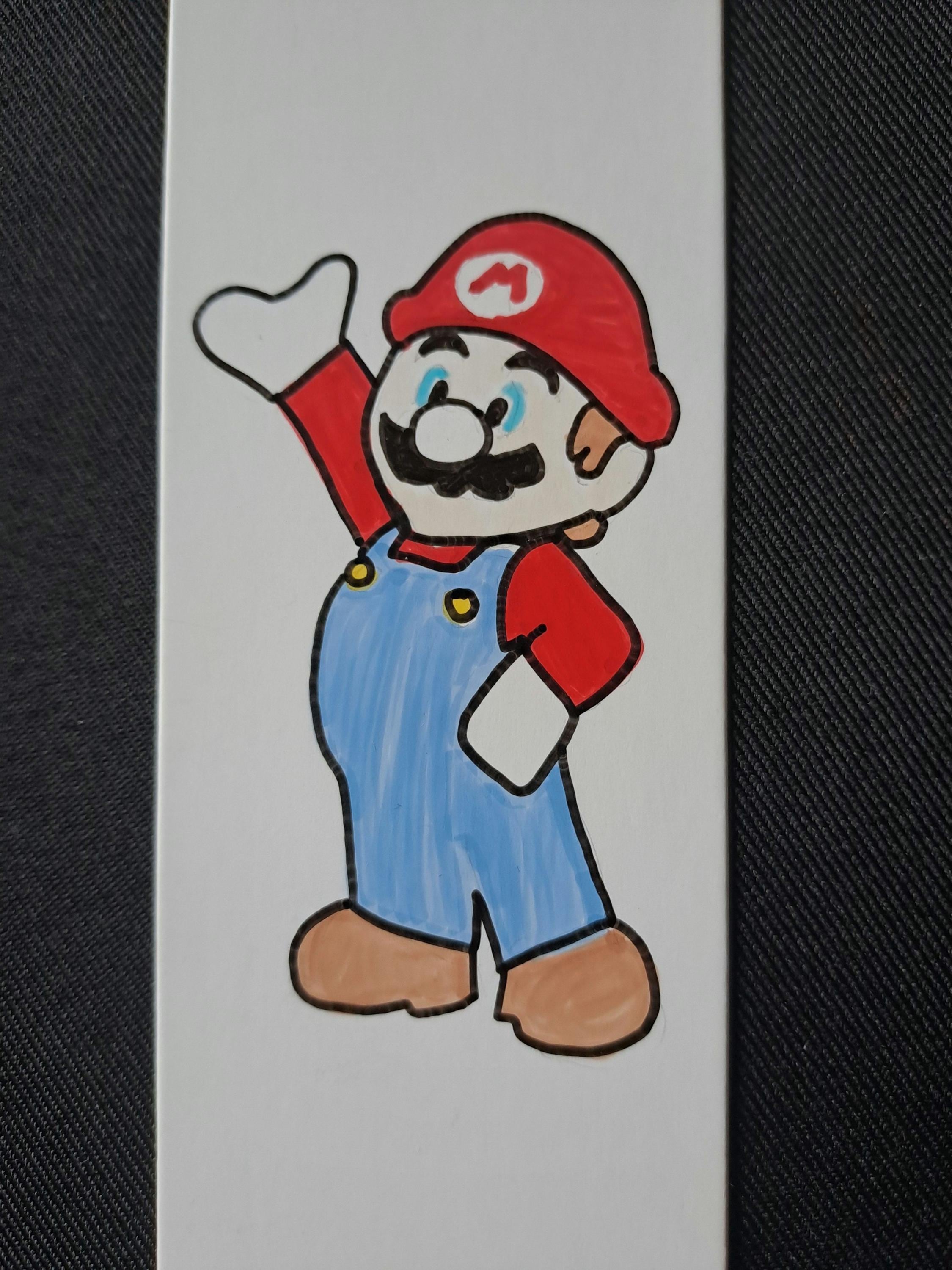 Mario Character Bookmarks X4 Pack - Etsy