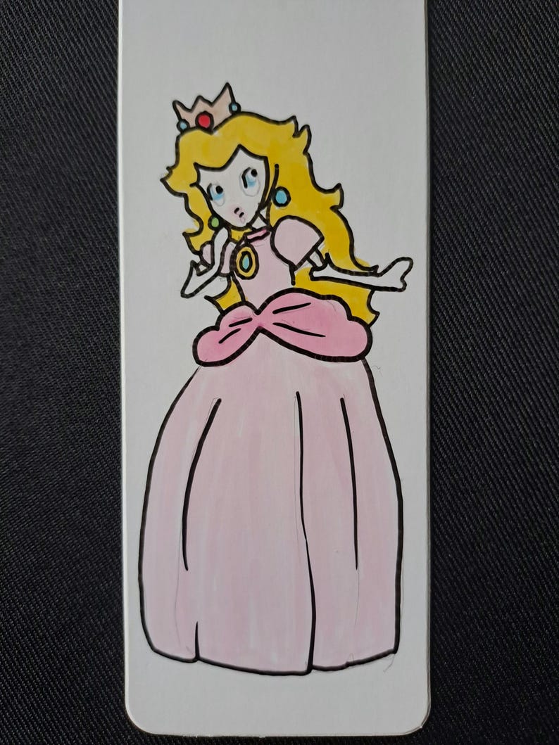 Mario Character Bookmarks X4 Pack - Etsy