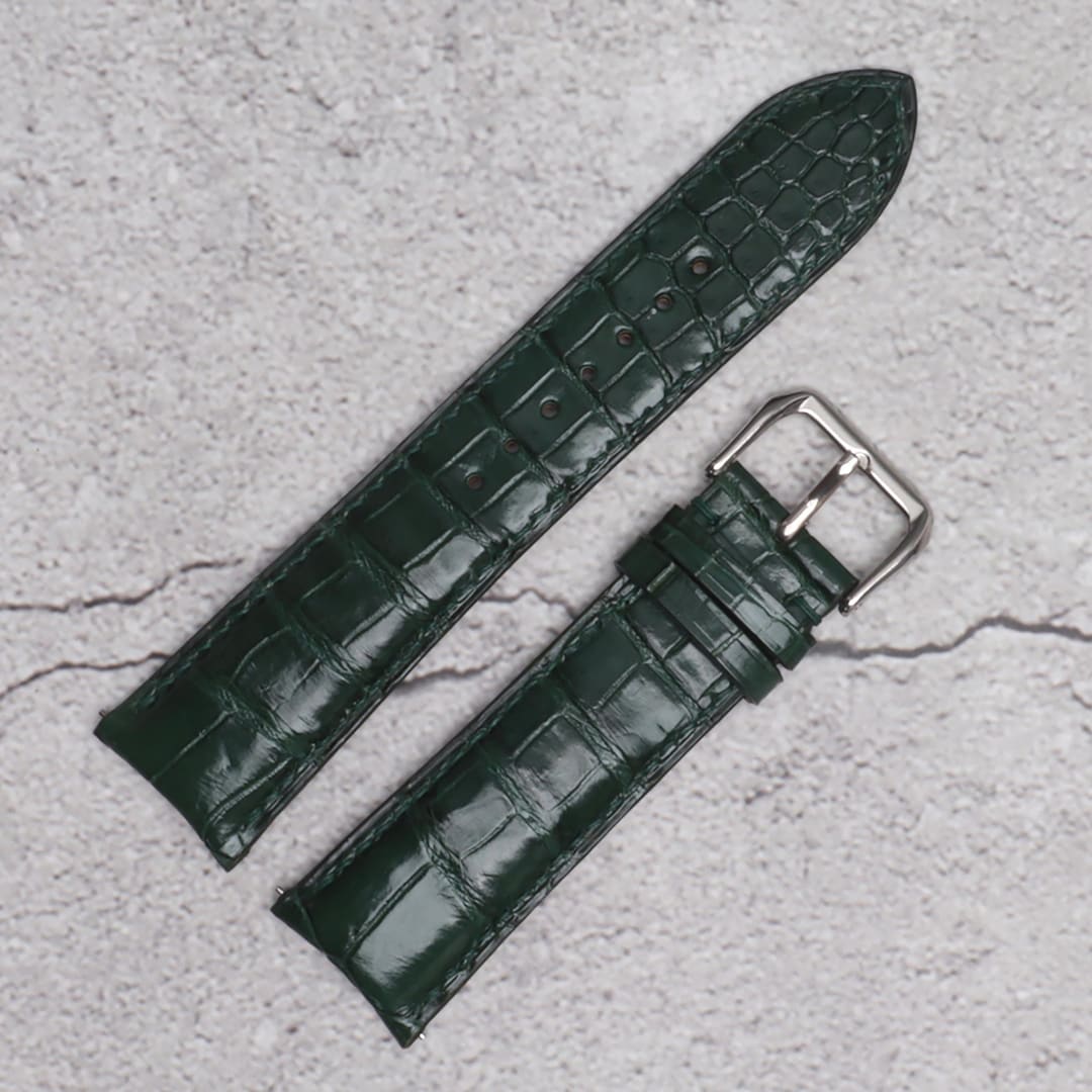 Leather Watch Straps Use Quick Released Spring Bars Alligator ...