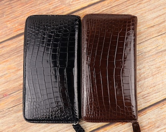 Mens Long Alligator Wallet - Etsy