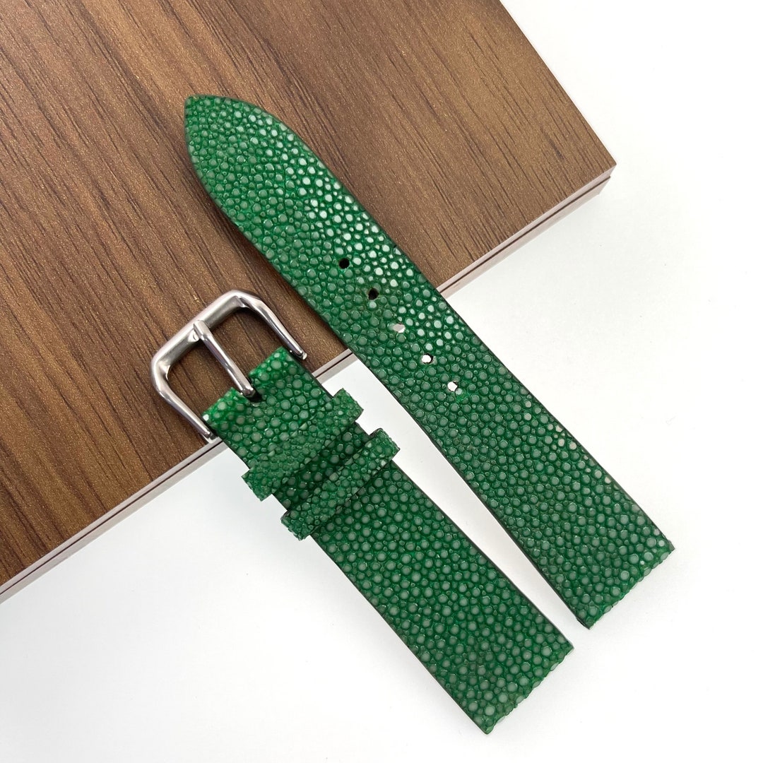 Handmade Stingray Leather Watch Band: Zermatt Lined, Sizes 14-24mm - Etsy