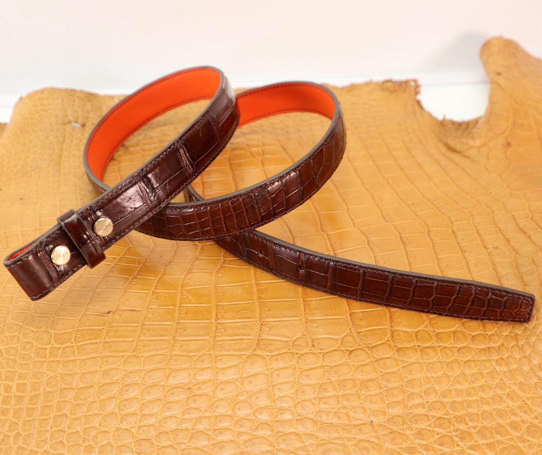 Personalized Belly Leather Belts Alligator Replacement Belt Strap ...