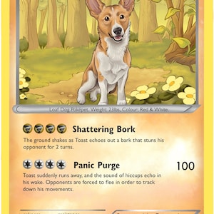 Custom Pokepet Portrait Holographic Card - Etsy