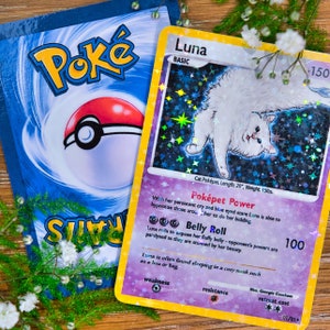 Custom Pokepet Portrait Holographic Card - Etsy