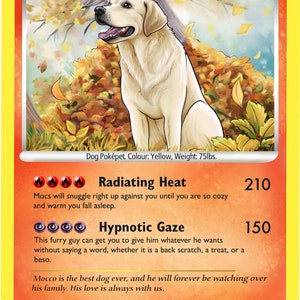 Custom Pokepet Portrait Holographic Card - Etsy