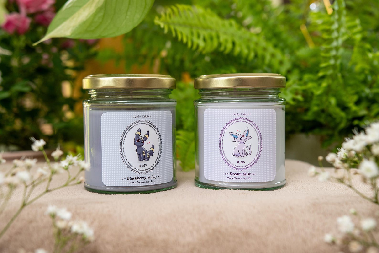 Eevee and Eeveelution Picnic Pokemon Inspired Soy Wax Vegan Hand Poured ...