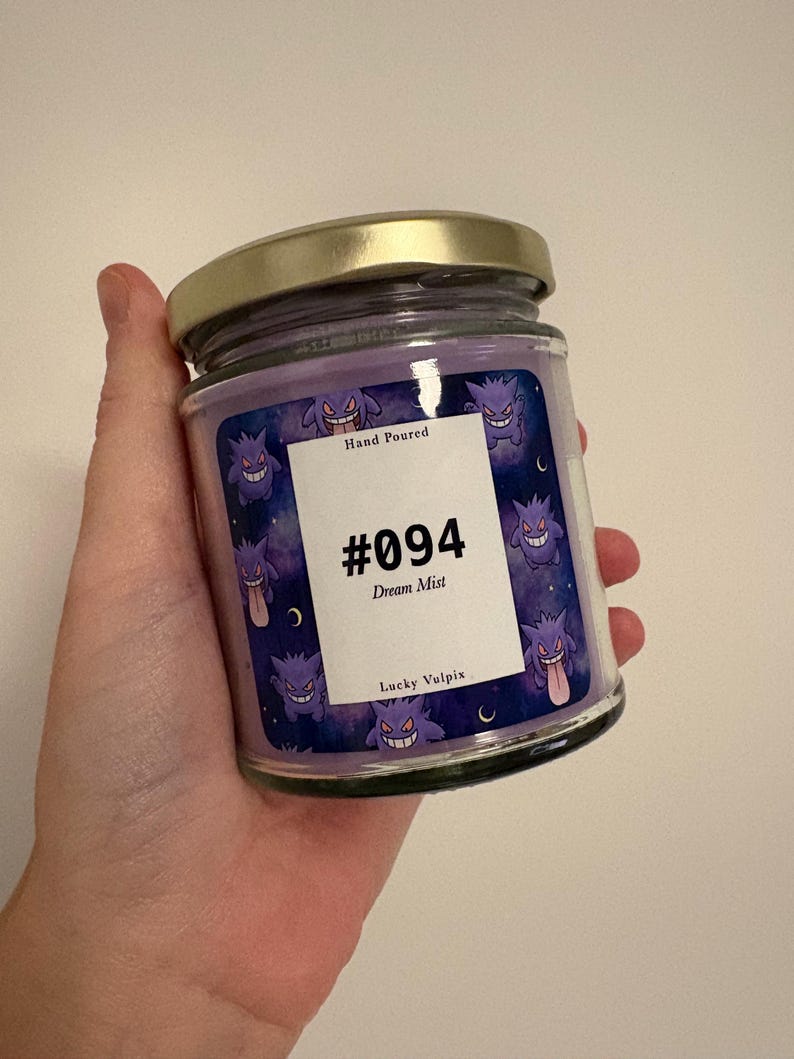 Pokedex Collection Pokemon Inspired Soy Wax Vegan Hand Poured Candles ...