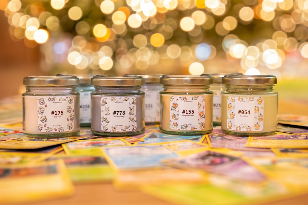 Pokedex Collection Pokemon Inspired Soy Wax Vegan Hand Poured Candles ...