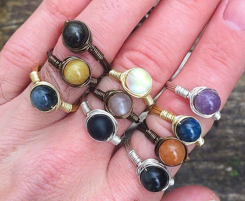 Choice of Healing Crystal Ring for 10 Dollars 23 Options | Etsy