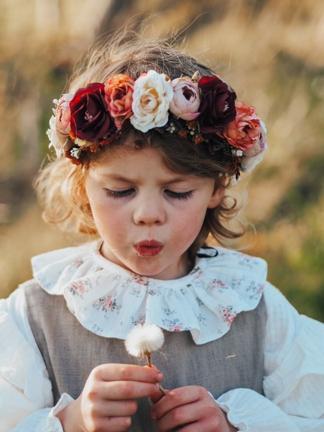 Detachable Collar for Kids, Organic Cotton Gauze Ruffle Collar, Gauze ...