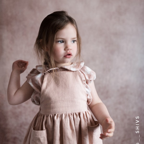 Girls Apron Dress - Etsy