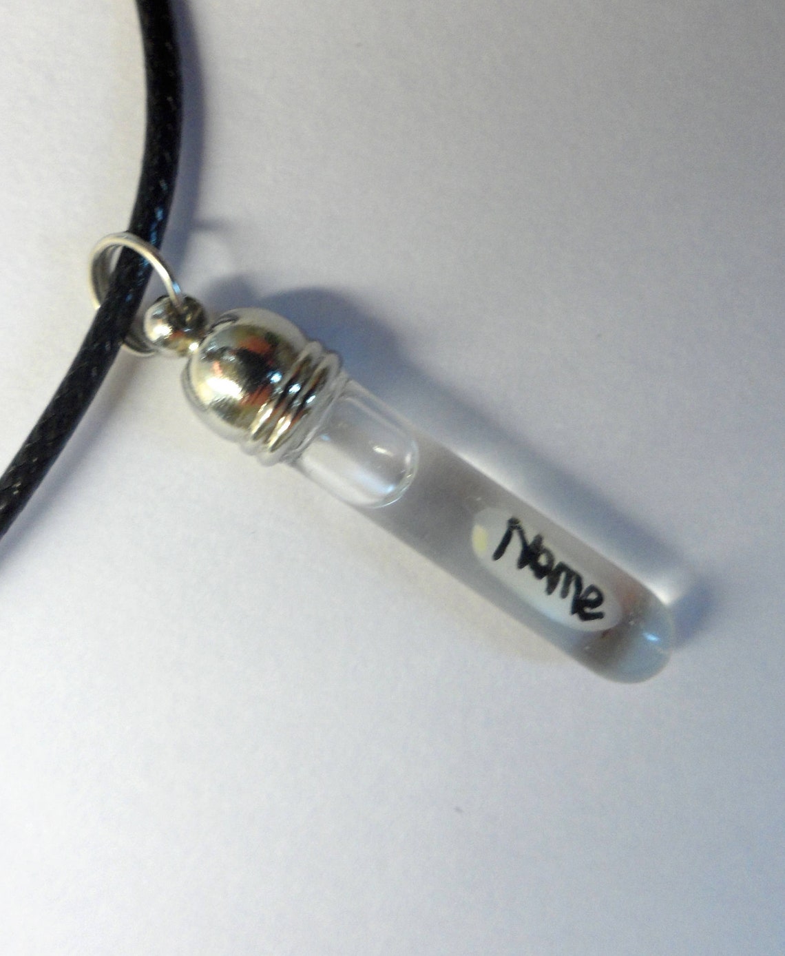 Personalised Name on a Rice Grain Necklace, Pendant. Minimalist ...