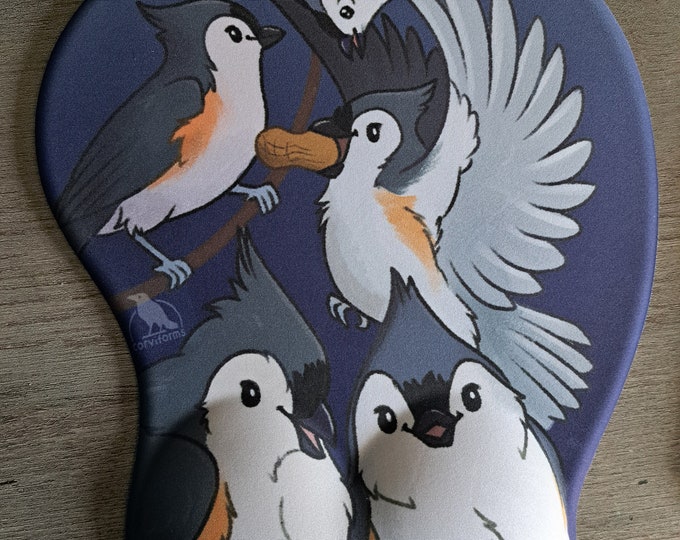 Titmouse Mousepad - Ergonomic Squishy Bird Mousepad - Etsy