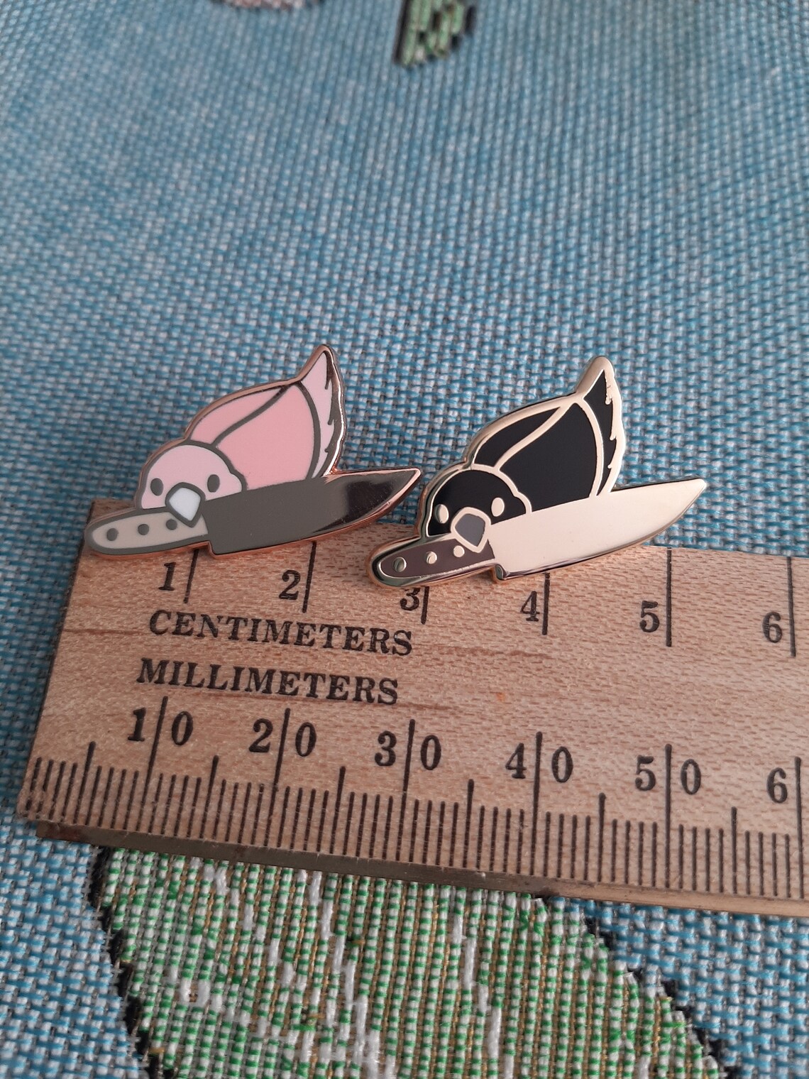 Knife Parrot Parrotlet Hard Enamel Mini Pin Pink and Rose - Etsy