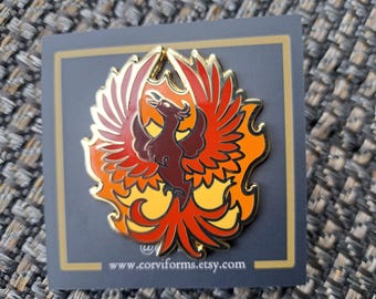 Phoenix Pin - Etsy