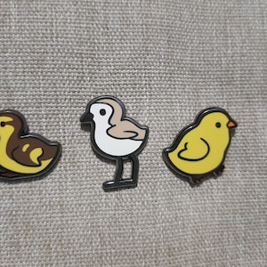Baby Bird Mini Hard Enamel Pins Sets or Individuals Duckling Chick ...