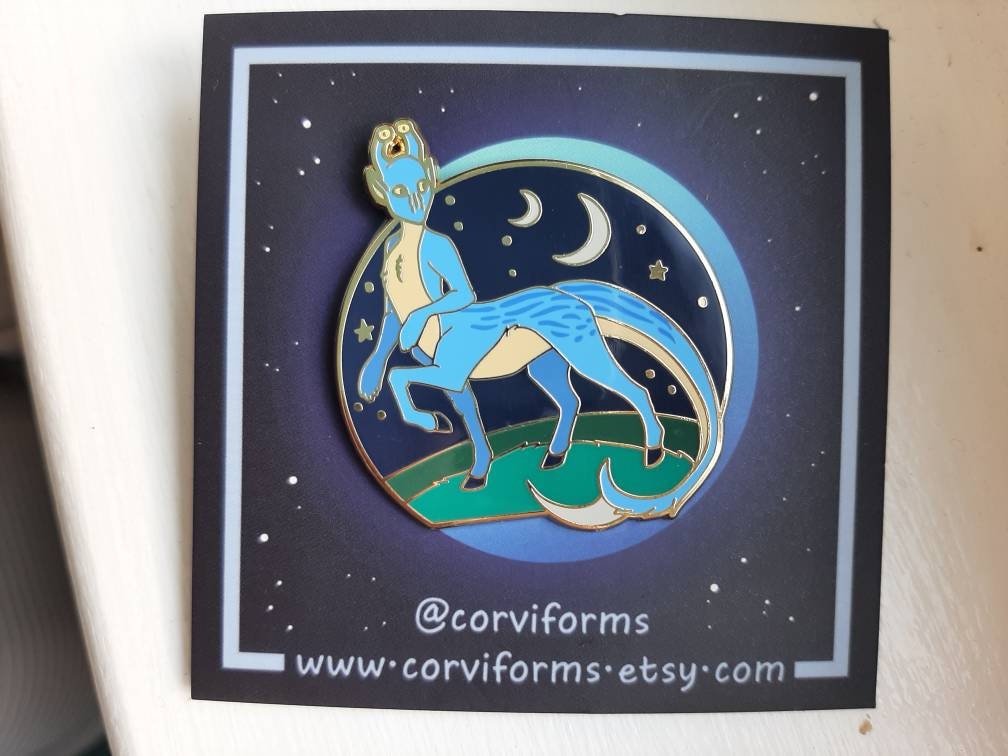 Andalite Animorphs Inspired Enamel Pin Blue Alien Ax - Etsy