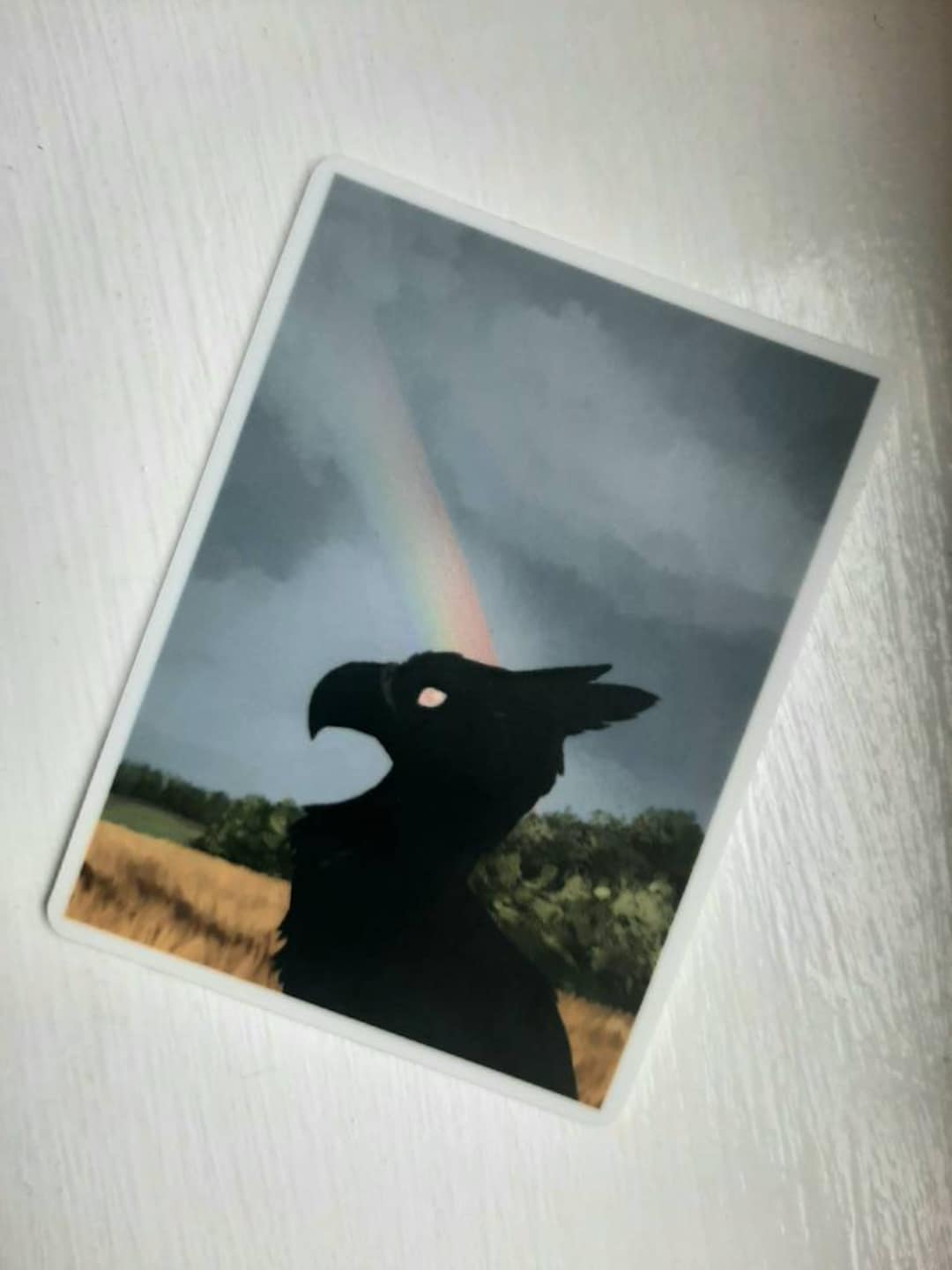 Gryphon Landscape Sticker Rainbow Fantasy - Etsy