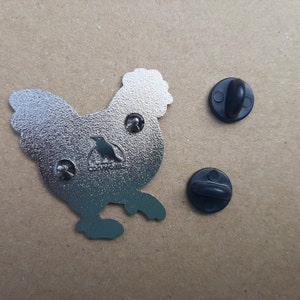 Chicken Hen Brown Bird Hard Enamel Pin - Etsy