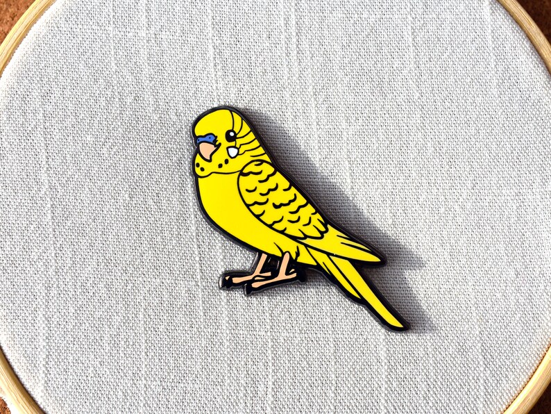 Budgie Hard Enamel Pin Parakeet Budgerigar - Etsy