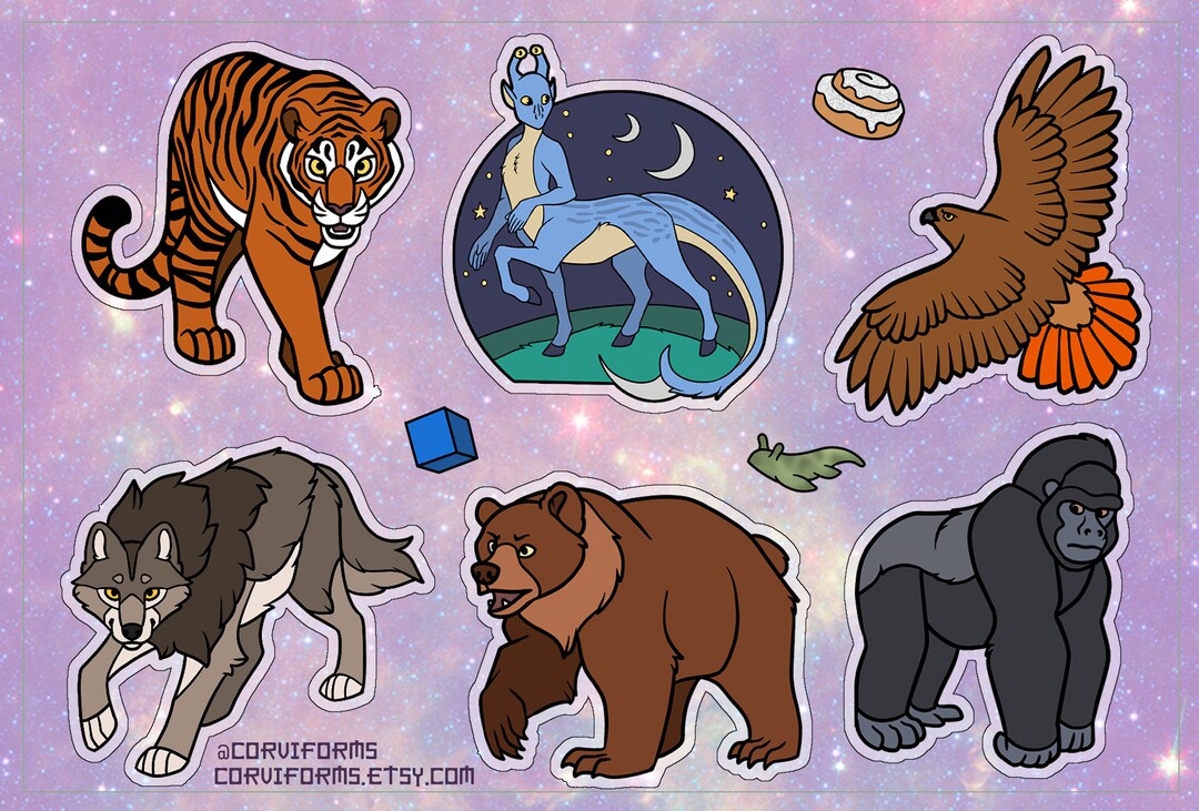 Animorphs Sticker Sheet 4x6 Vinyl - Etsy