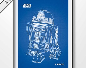 R2d2 blueprint | Etsy