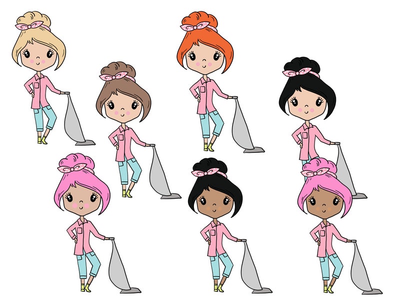 Functional Stickers cleaning stickers cleaning clipart | Etsy