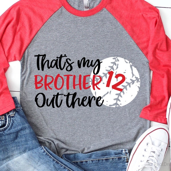 Thats My Brother Baseball Shirt - Etsy