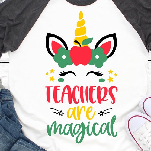 Teachers Are Magical SVG / Unicorn Teacher Svg File for Cricut | Etsy