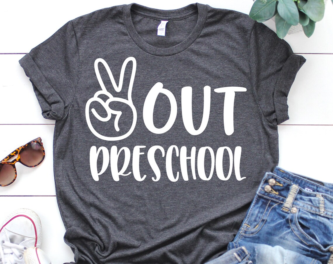 Peace Out Preschool Svg, Last Day of School, End of Preschool, Pre-k ...