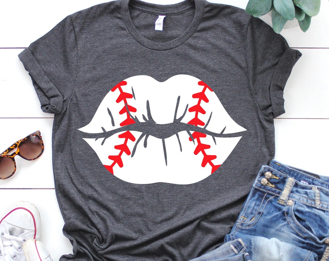 Baseball Lips Svg, Girl Lips Svg, Girl Baseball Svg, Baseball Fan Svg ...