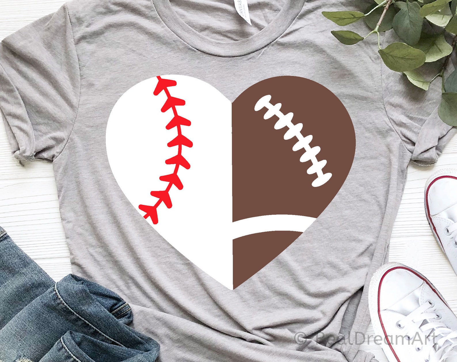 Football Heart Svg, Baseball Heart Svg, Half Baseball Heart Svg ...