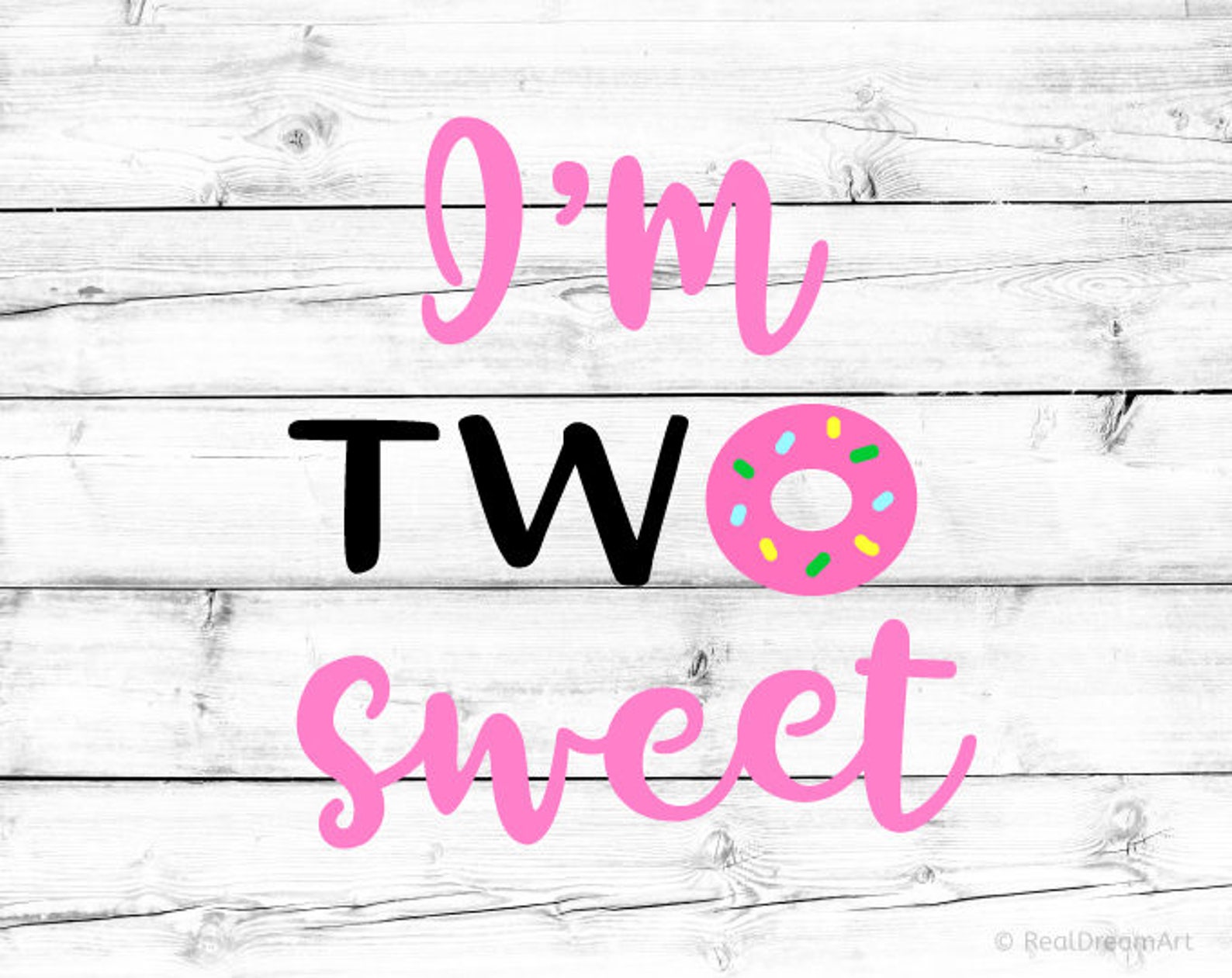 Im Two Sweet Svg Second 2nd Birthday Girl Svg File Silhouette - Etsy