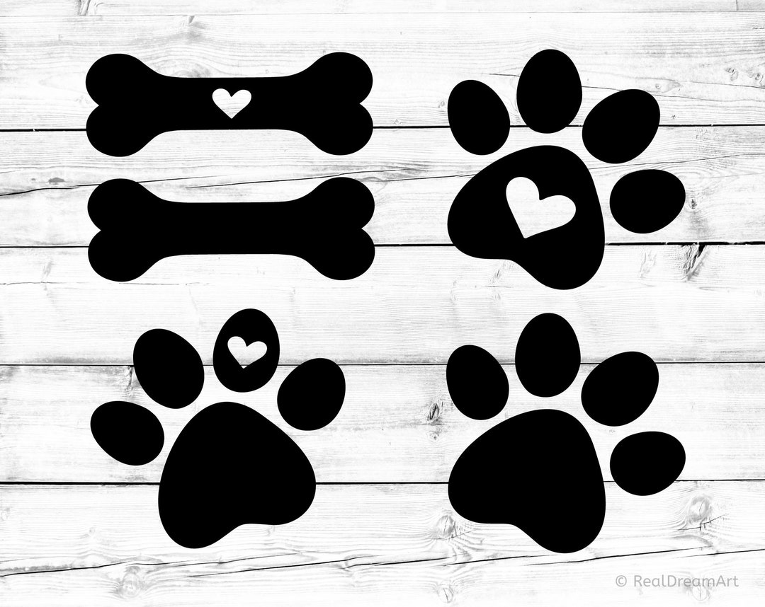 Dog Bundle Svg, Paw Svg, Bone Svg, I Love Dog Svg, Animal Svg, Puppy ...
