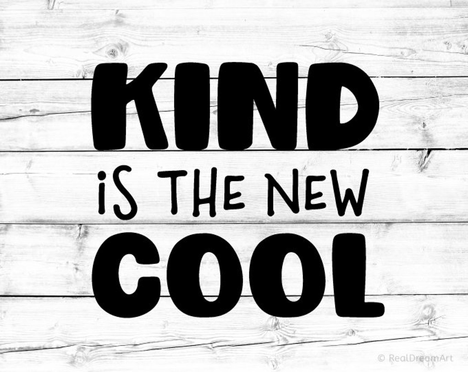 Kind is the New Cool Svg Kindness Svg No Bullying Shirt Svg | Etsy