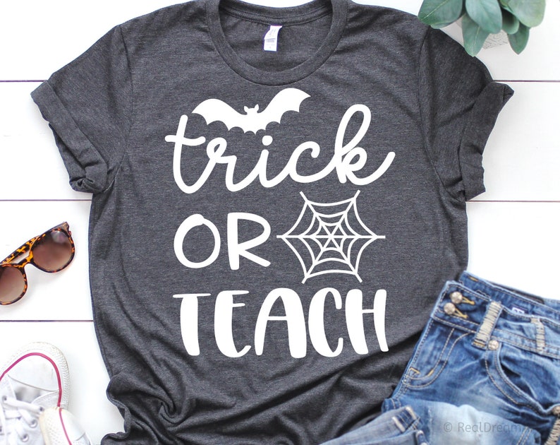 Trick or Teach Svg Halloween Teacher Svg Trick or Treat Svg - Etsy