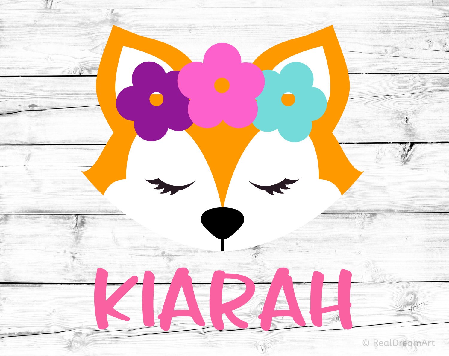 Girl Fox Svg Fox Face Svg Cute Fox Monogram Svg Fox - Etsy