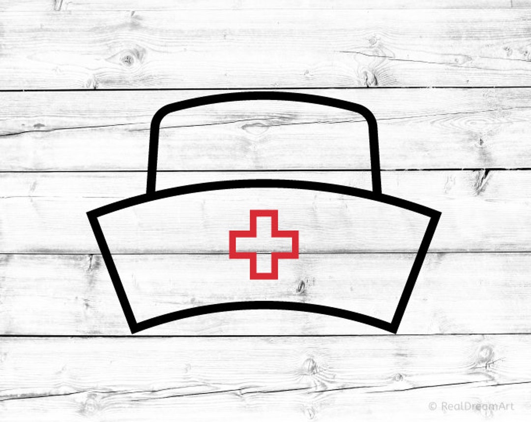 Nurse Hat Svg Nurse Svg Nurse Hat Svg for Cricut Nurse Hat Svg for ...